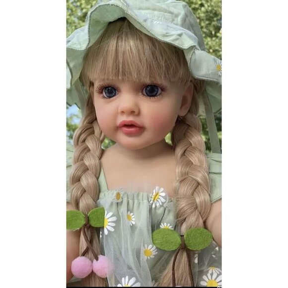 Toys | 22 Inch Baby Girl Doll Full Silicone Vinyl With Soft Body | Poshmark